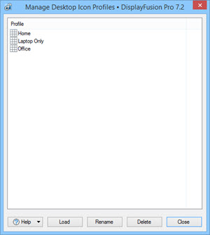 Desktop Icon Profiles • Features • DisplayFusion • Binary Fortress Software
