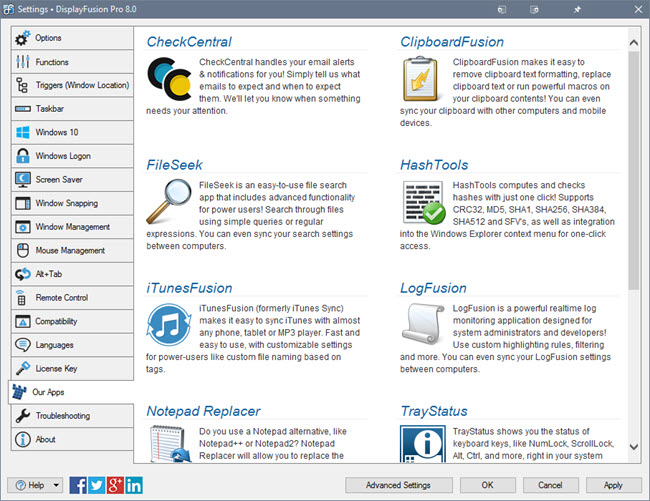 Help • DisplayFusion • Binary Fortress Software