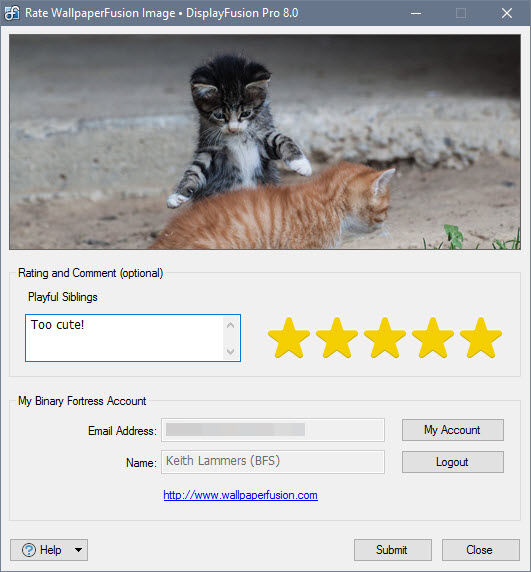 Help • DisplayFusion • Binary Fortress Software
