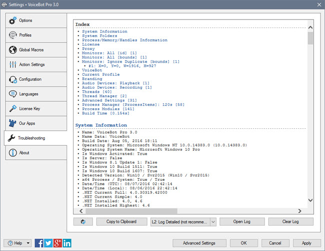 Help • VoiceBot • Binary Fortress Software