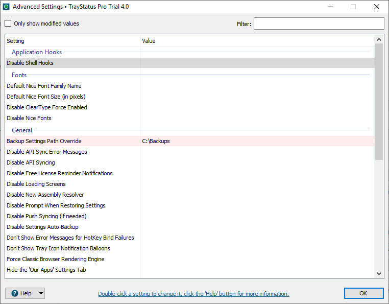 Help • TrayStatus by Binary Fortress Software