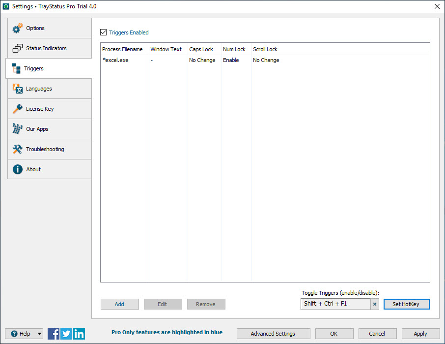 Help • TrayStatus by Binary Fortress Software
